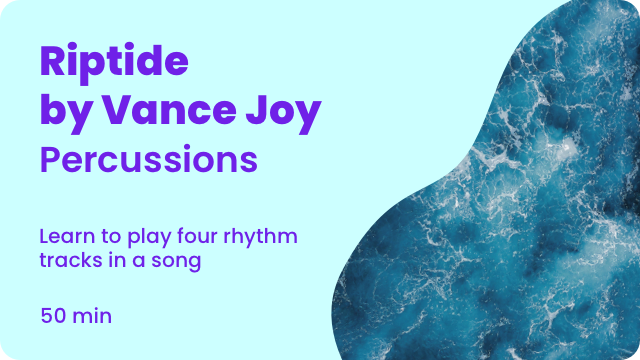 Resources: How to play the rhythm tracks of Riptide | Solfeg.io