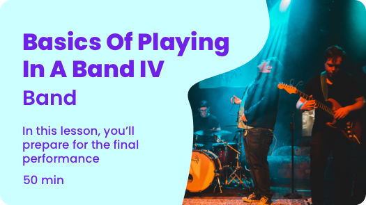 Resources: Basics of Playing in a Band IV | Solfeg.io