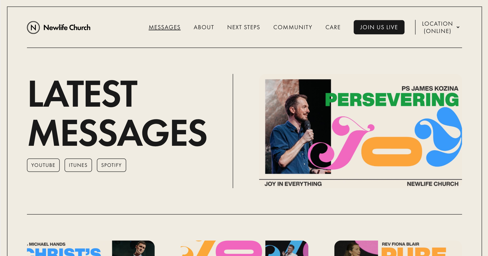 Messages | Newlife Church Online