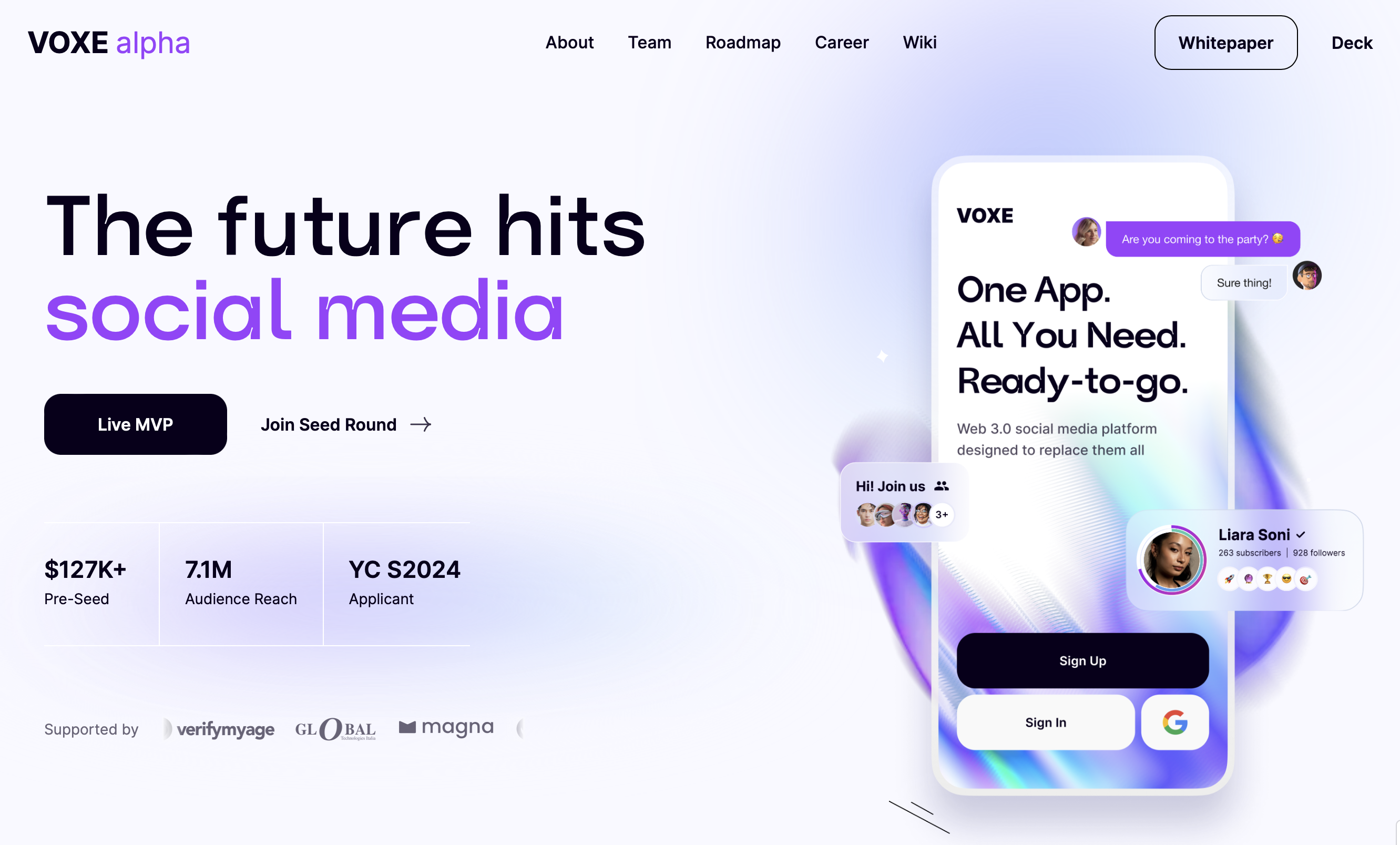 VOXE – Be Yourself