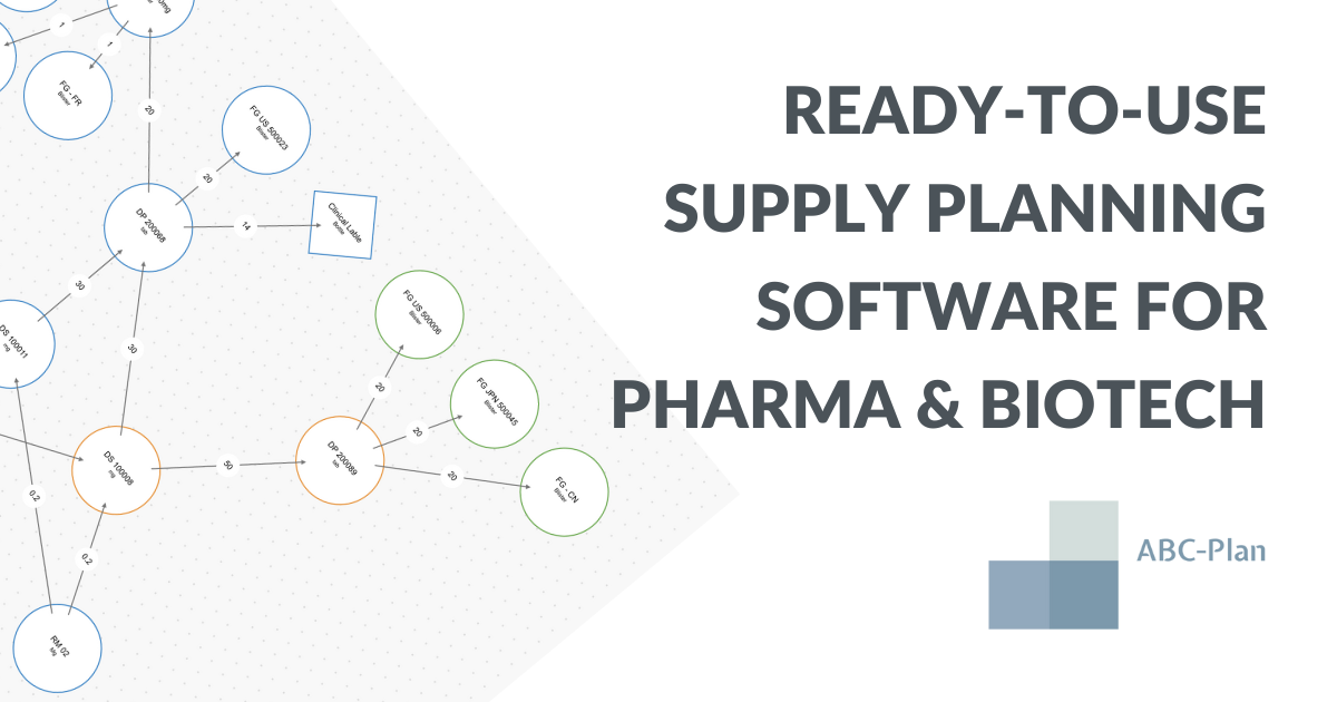 Ready-to-Use Supply Planning Software for Pharma & BioTech