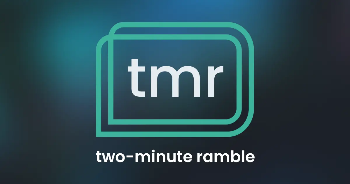 this page is about me | two-minute ramble