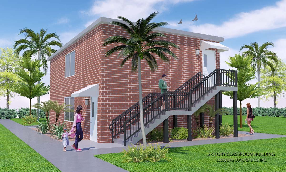 Modular Classrooms: 2 Story Double Classroom, 24' x 36'