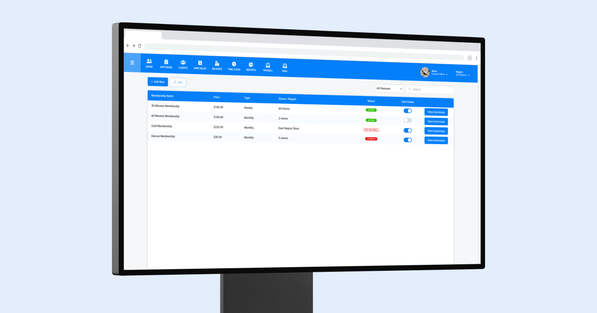 Central Management | SalonUltimate