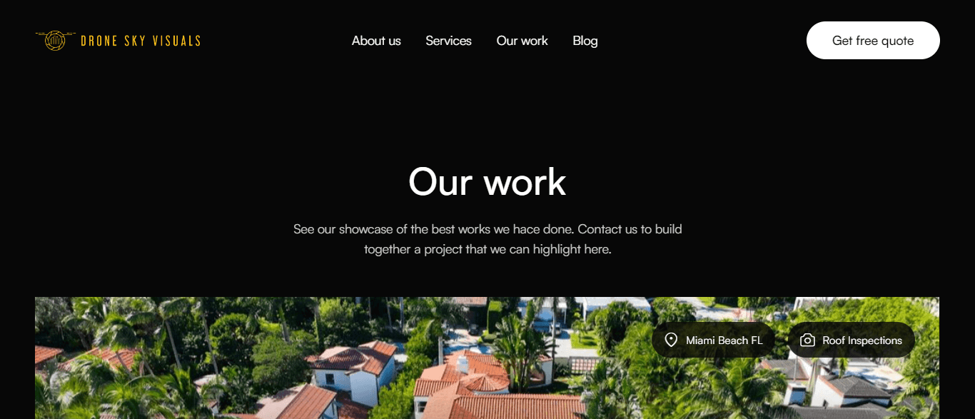 Our work | Drone Sky Visuals