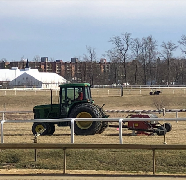 Work underway on Laurel turf course; dirt track freshened