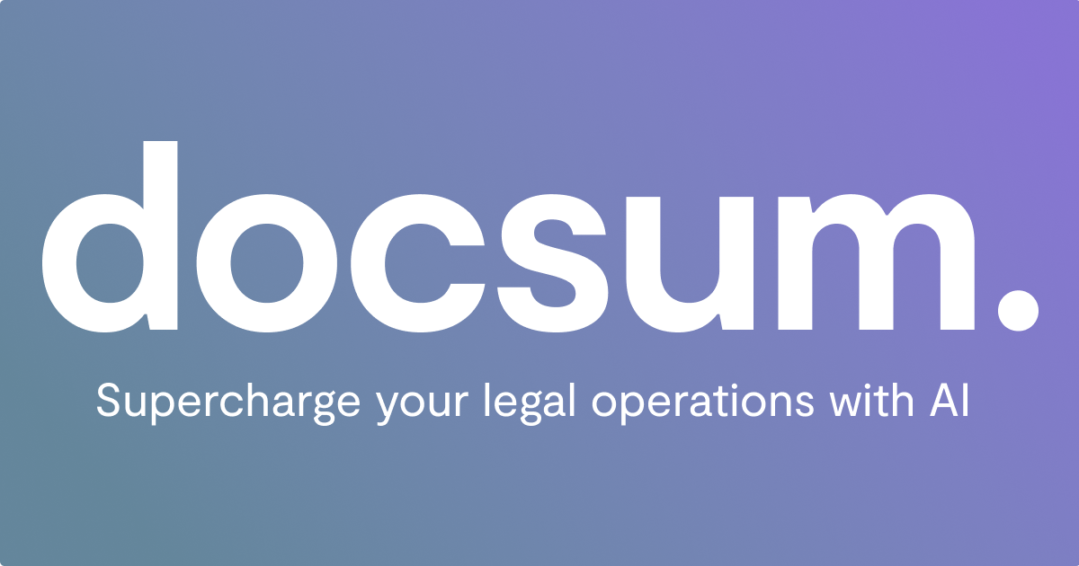 Docsum Simplify Legal Workflows With Ai
