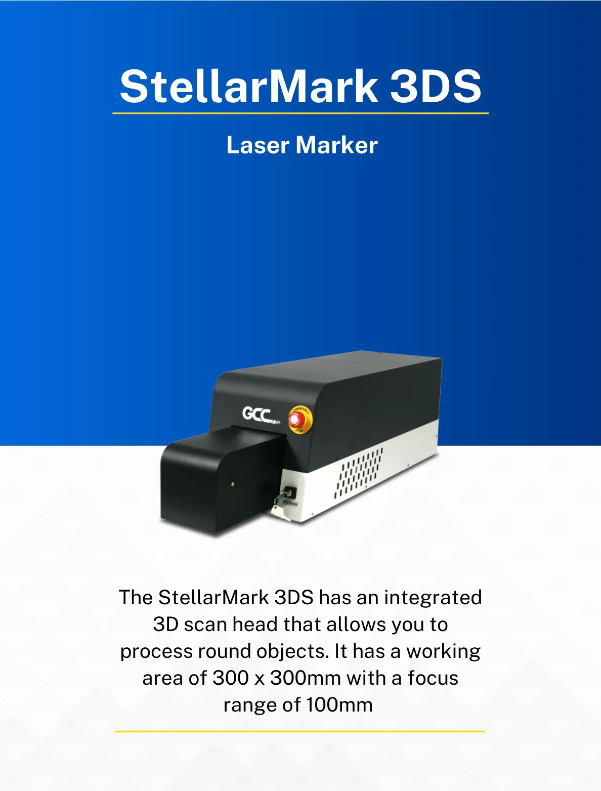 StellarMark 3DS Galvo Laser Marker