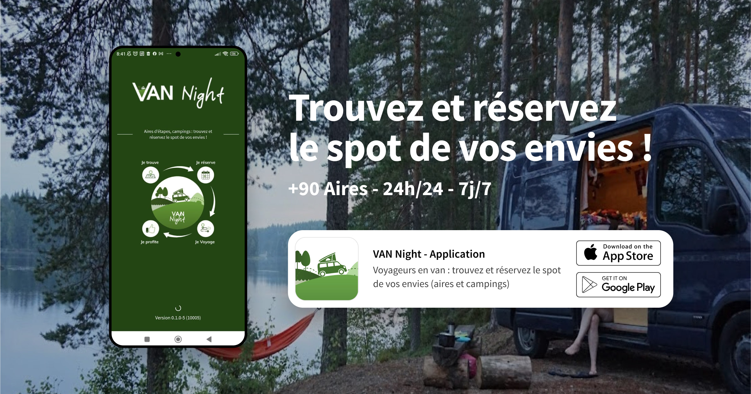 VAN Night - Trouvez et réservez le spot de vos envies