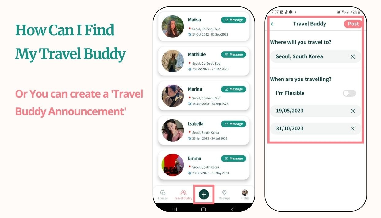 NomadHer — [App Updates] How to Find a Female Travel Buddy While ...