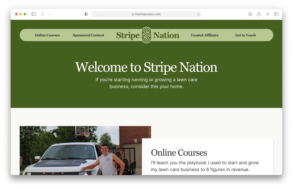 Courses | The Stripe Nation
