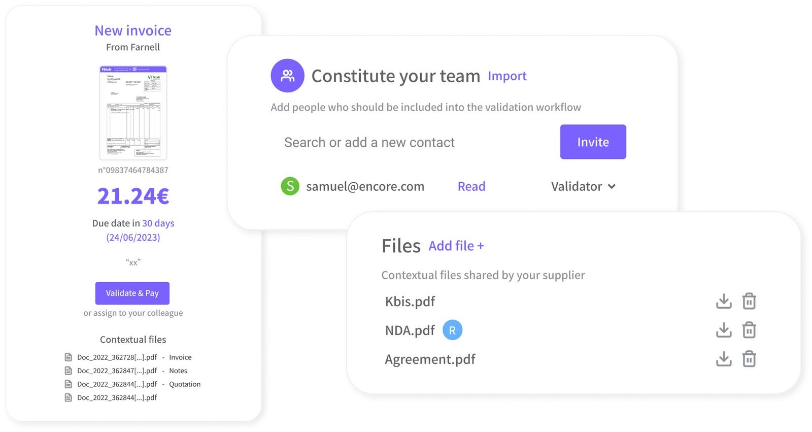 Flowie - La gestion fournisseurs et clients centralisée