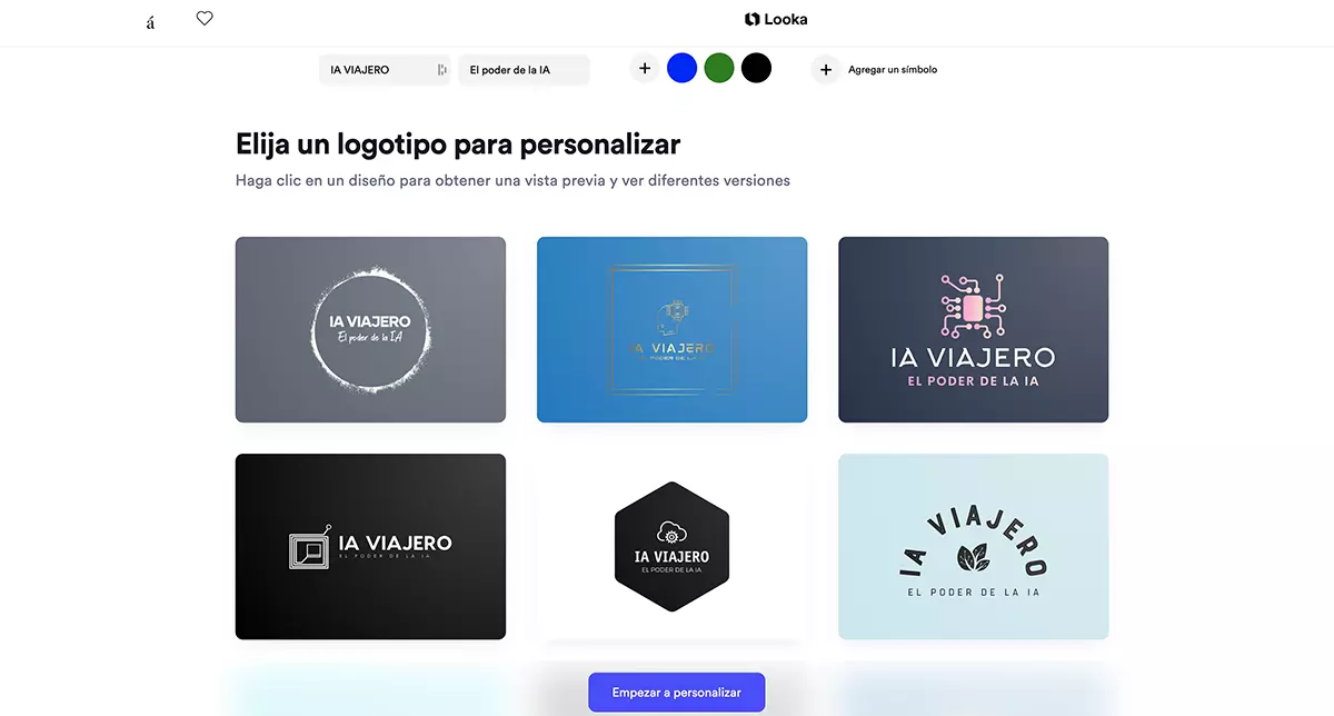 ¿Cómo crear un logo con LOOKA? | IA VIAJERO
