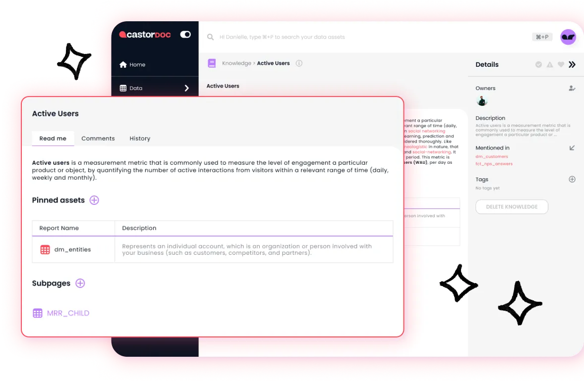 CastorDoc - Bring trust and visibility to your data