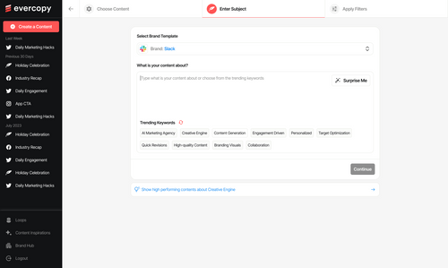 Evercopy - AI Marketing Content Platform