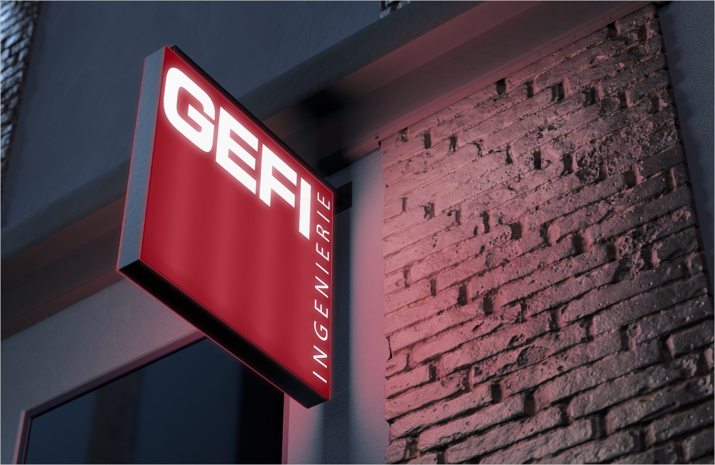 Création logo Gefi Ingénierie | Bruno Davy Design