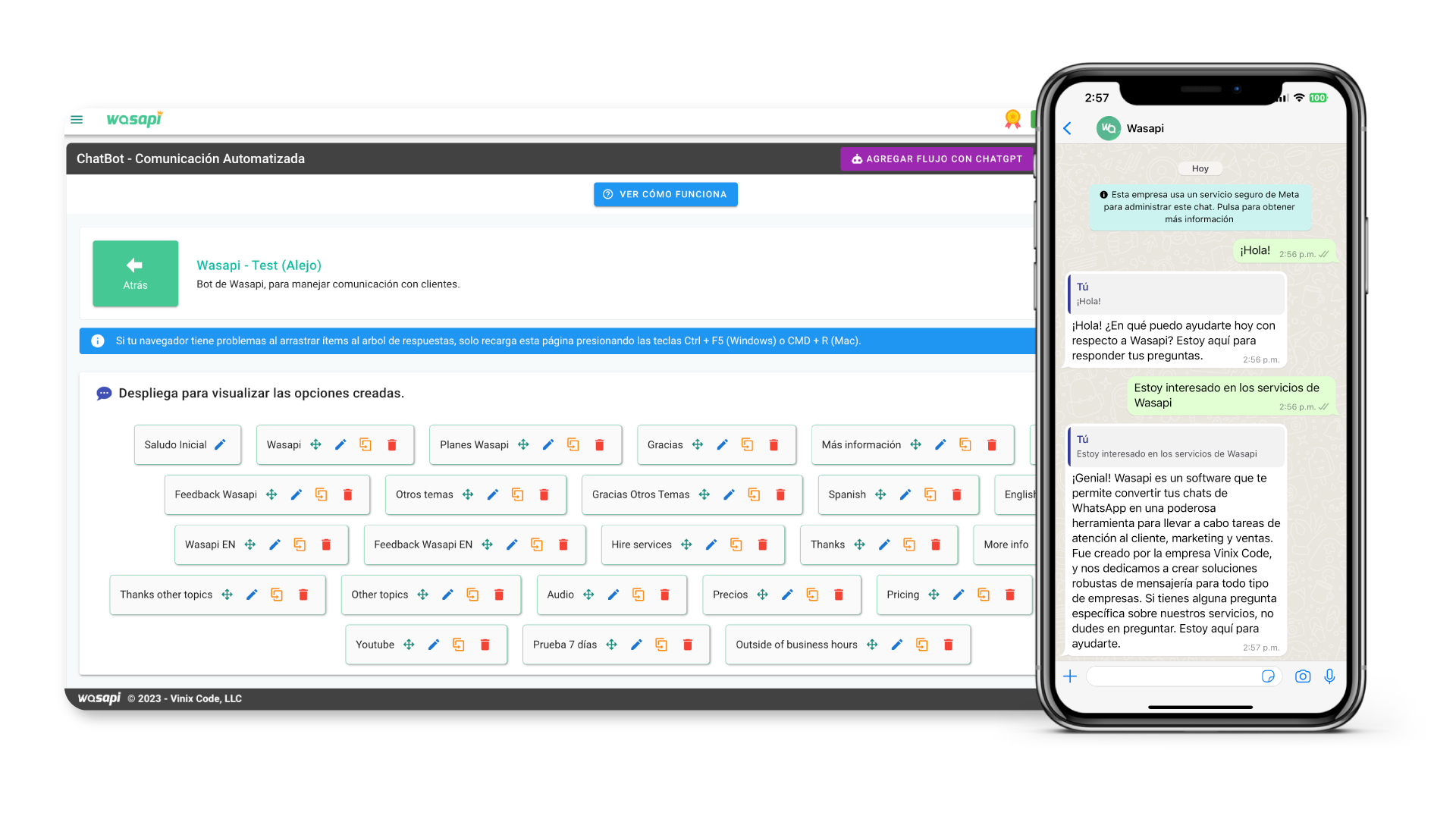 Wasapi | WhatsApp con superpoderes