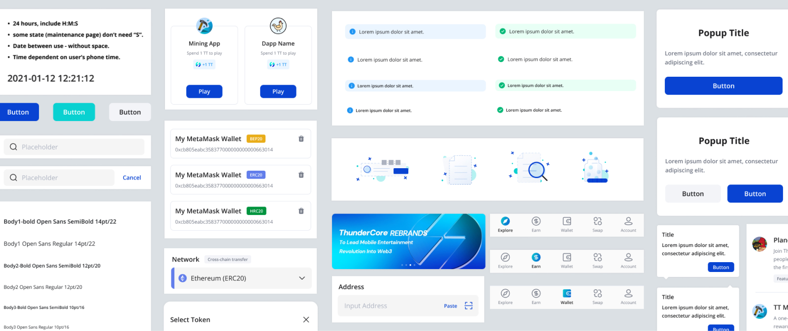 Case Study - Created Design System for Crypto Wallet