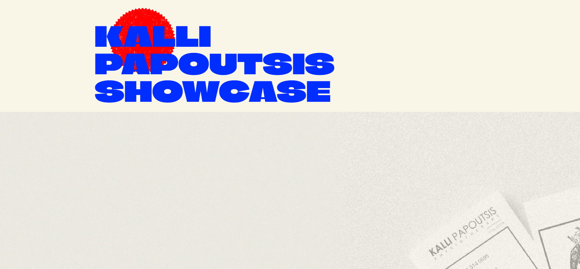 A Distinctive Visual Brand Identity for Kalli Papoutsis