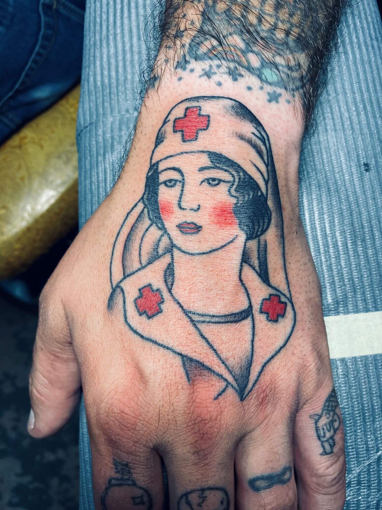 Traditional Nurse Tattoo Flash