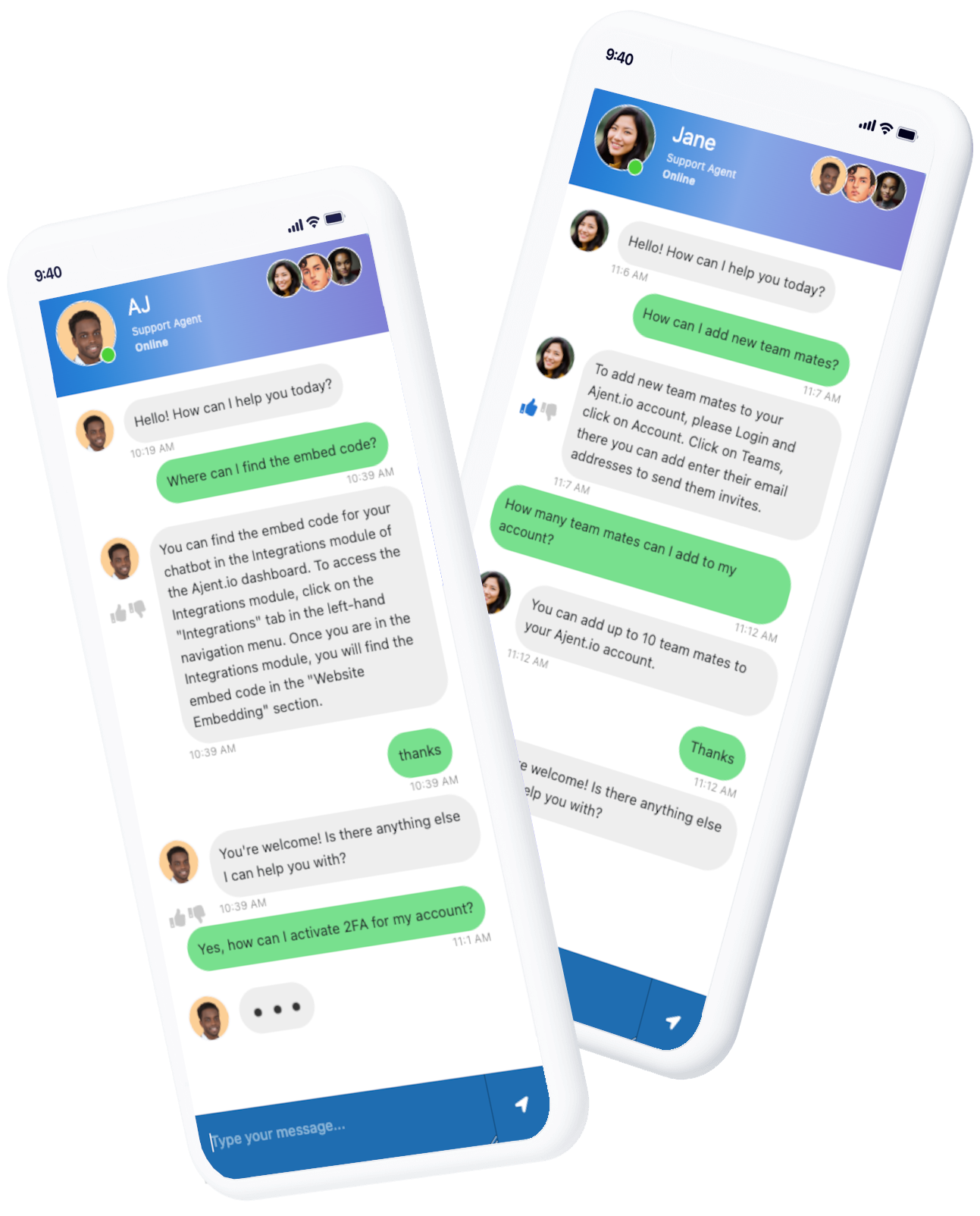 Ajent - AI Powered Support Agent
