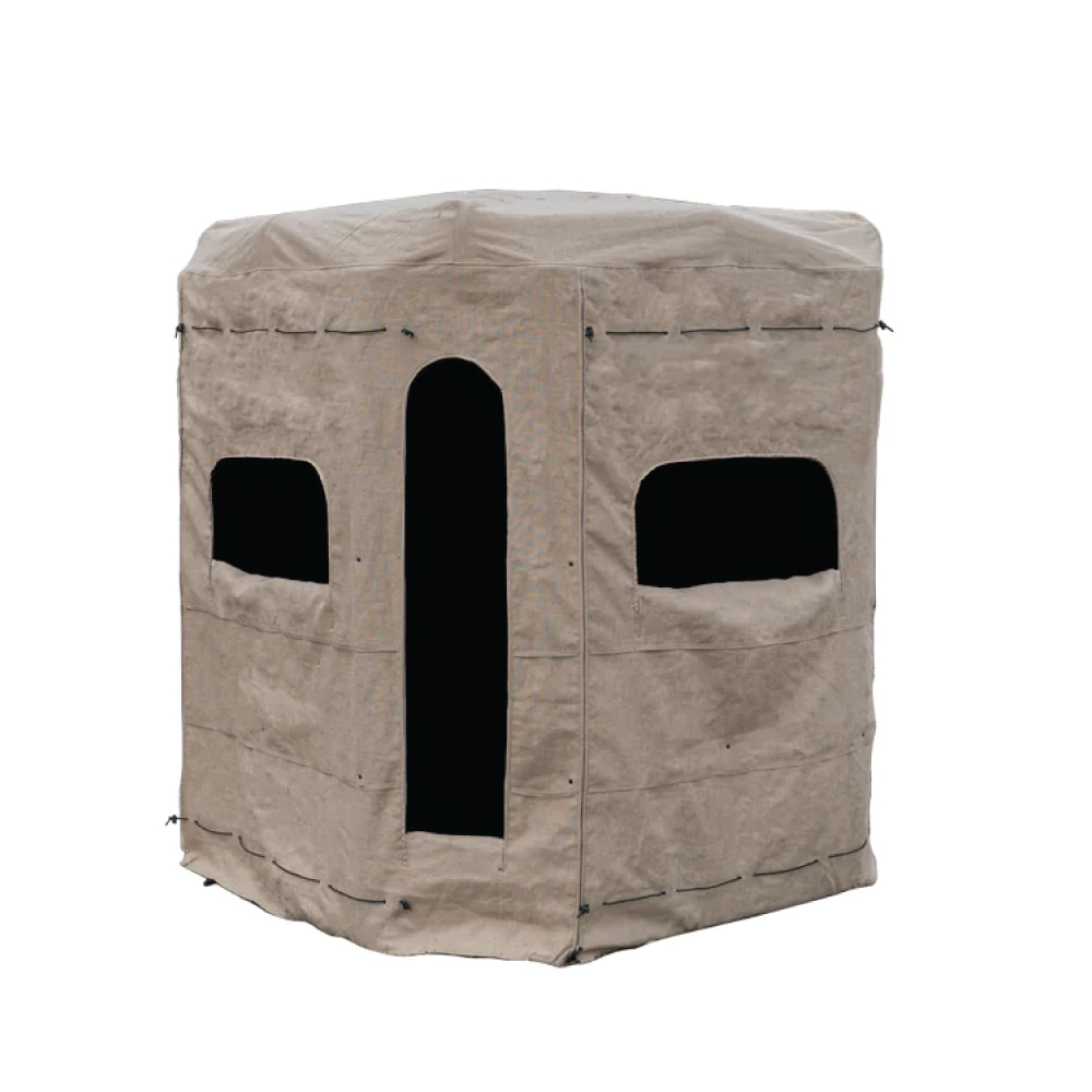 SOFT SIDE 360° BURLAP DELUXE 6X6 BLIND | Blinds, Blind Stands and ...