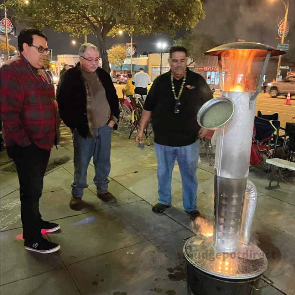 Smudge Pot Direct Outdoor Heater w/ Stand and Heat Dish | Outdoor ...