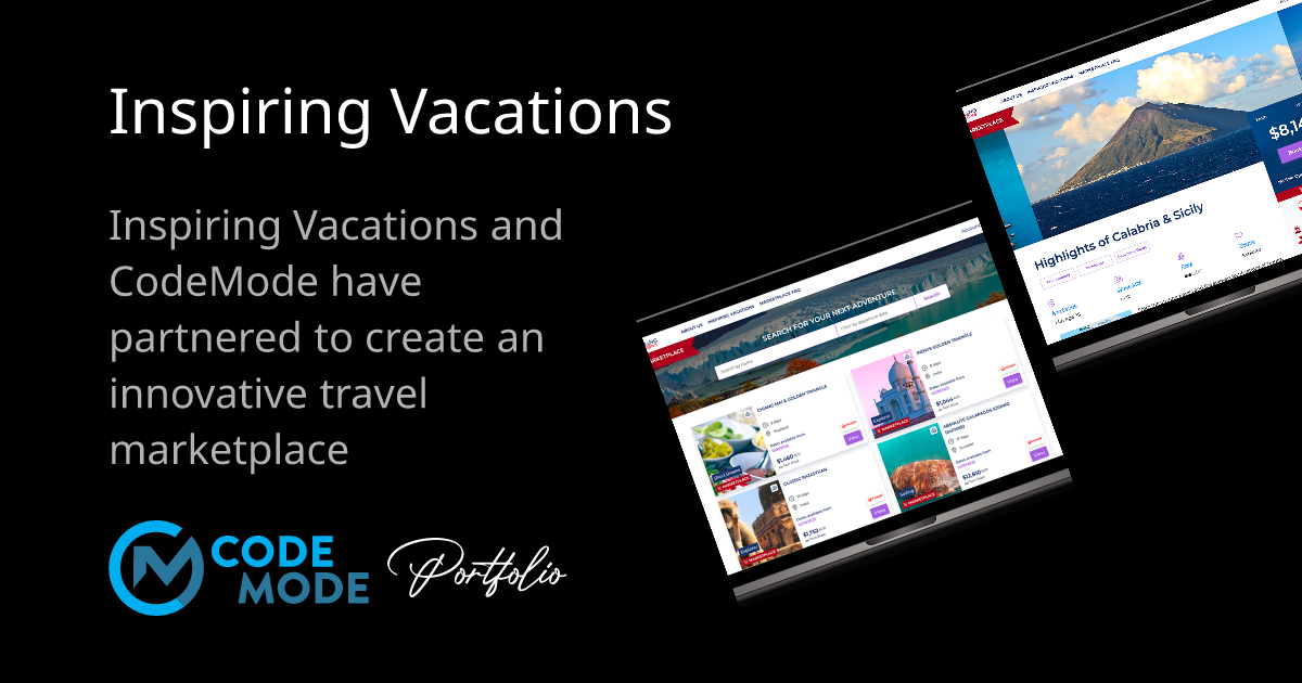 Inspiring Vacations | CodeMode Portfolio - Australian Software Development Company