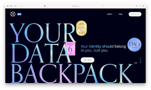 Disco is Your Private Data Backpack for the Metaverse and the Realverse - Smart Blocks | Join ...