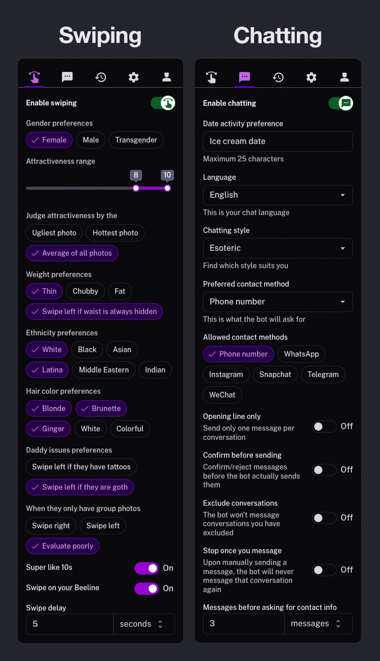 CupidBot - AI that gets you dates