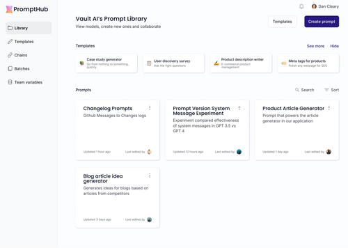 PromptHub: AI Prompt Management for Teams