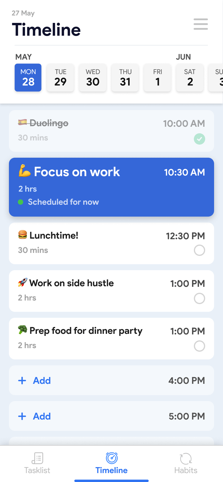 Yoodoo app - Smart daily planner and ADHD organiser
