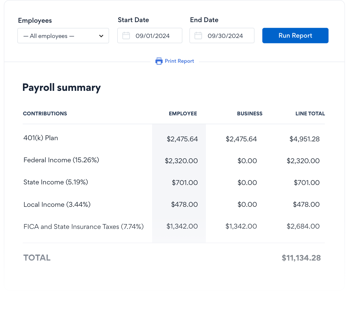 Cloud-Based Payroll Software | Cashflow