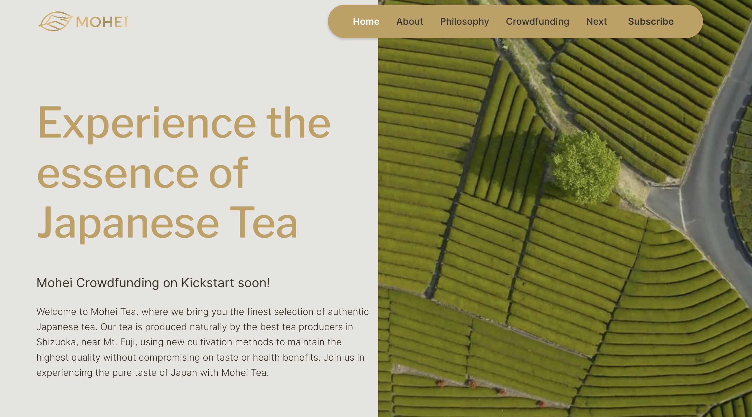 Home | Mohei, Experience the essence of Japanese Tea