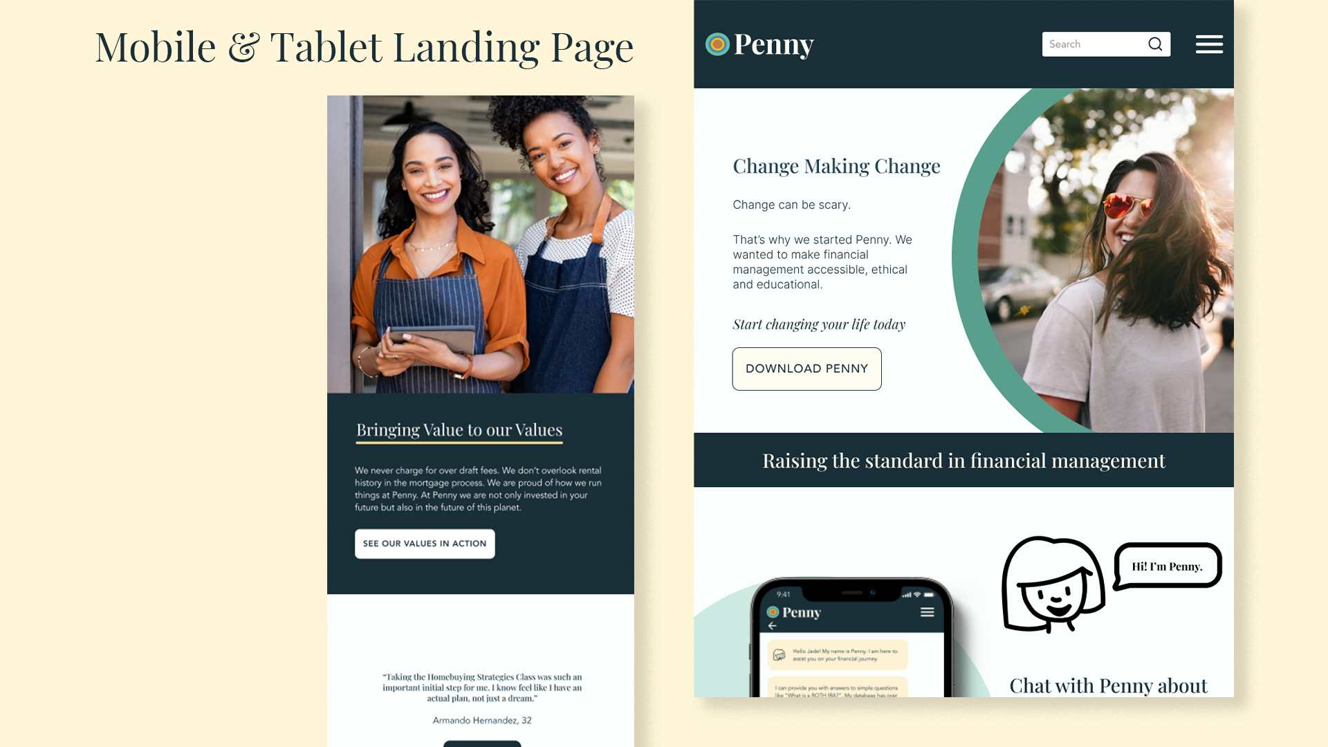 Penny Financial App by Greta Rose Heller — Graphic Design