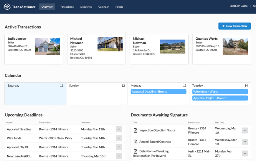 TransActioner | Transaction Management for Real Estate Agents