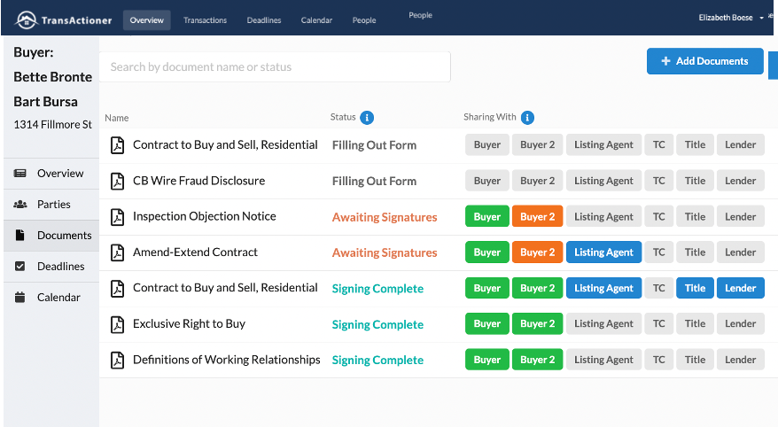 TransActioner | Transaction Management for Real Estate Agents