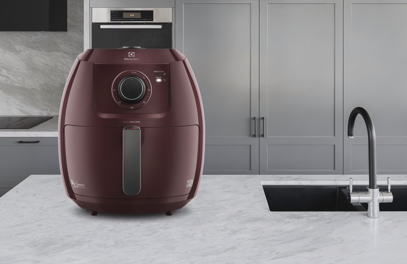 EAF51 - AirFryer Electrolux 5L Vermelha Family Efficient por Rita Lobo ...