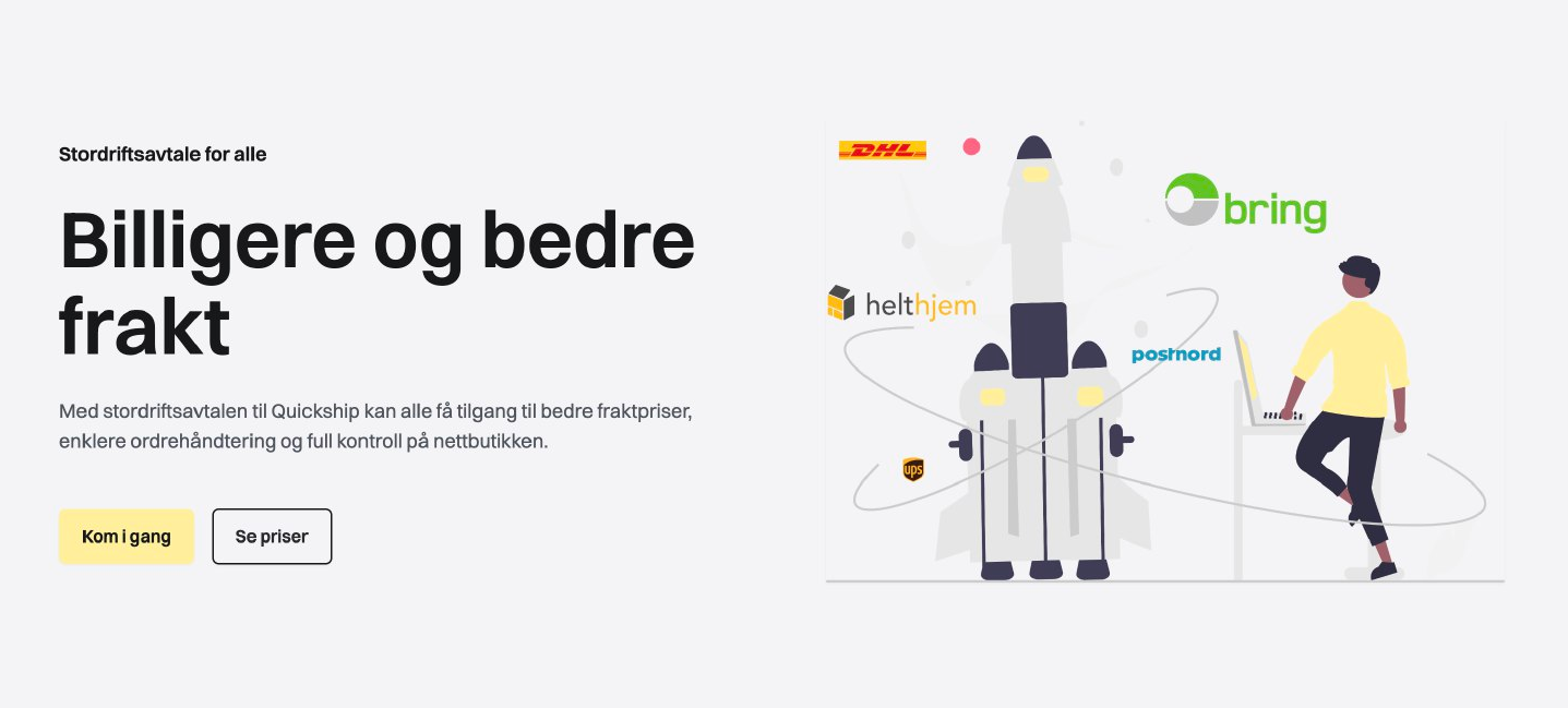 Prising - Quickship - din fraktpartner