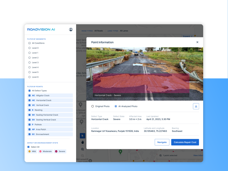 RoadVision AI Enterprise | Visualize, Analyze & Manage Road Infrastructure