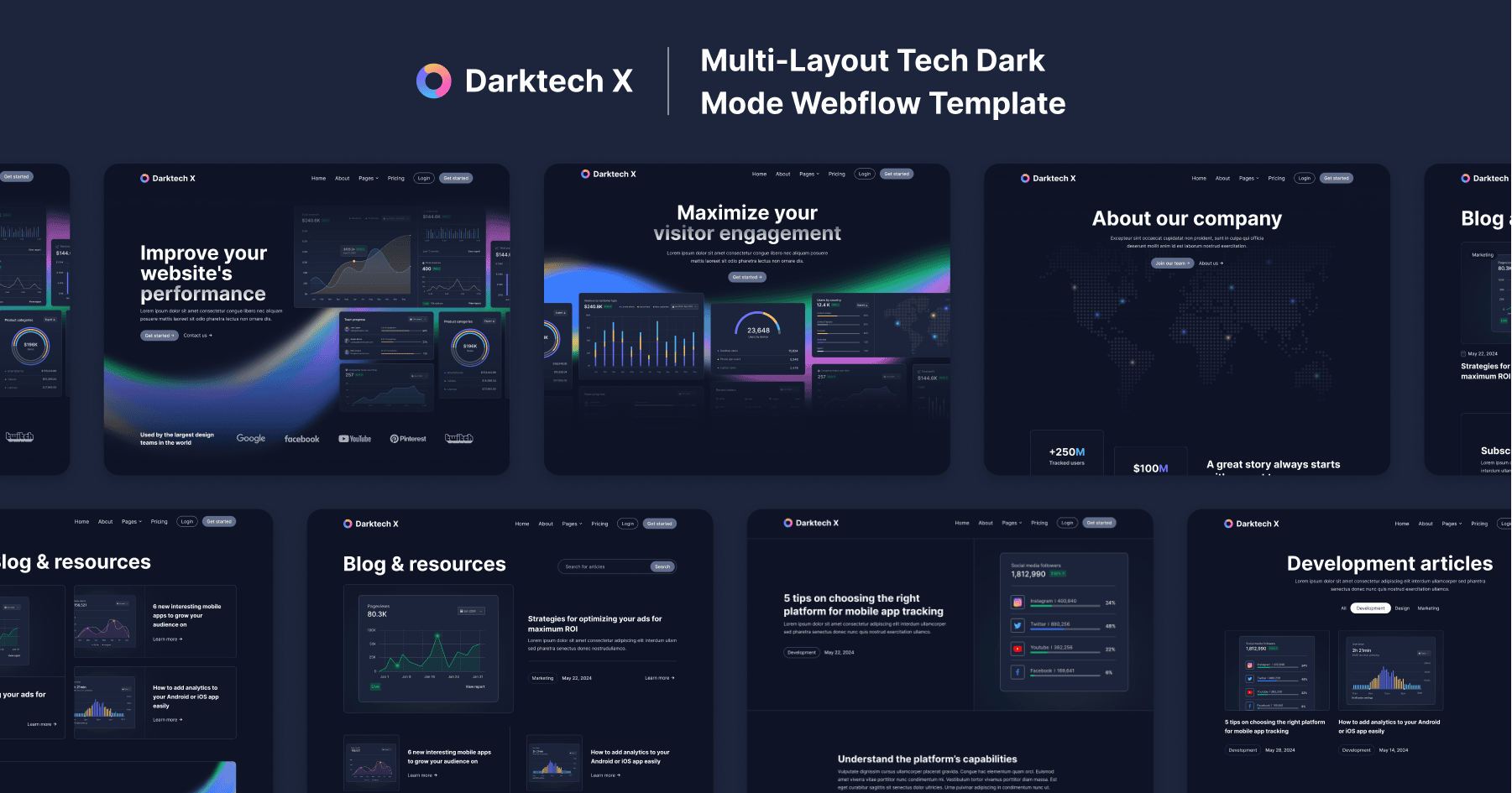 Start Here - Darktech X - Webflow Ecommerce website template