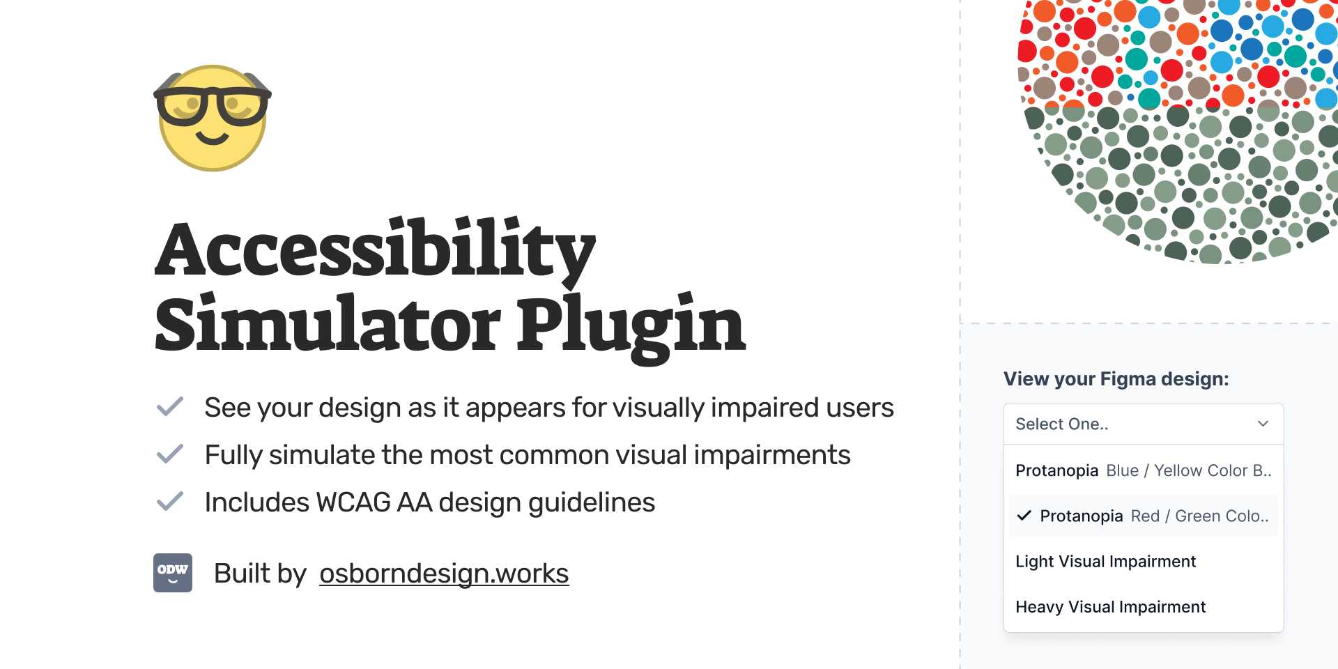 Accessibility Simulator Figma Plugin | ODW | Osborn Design Works