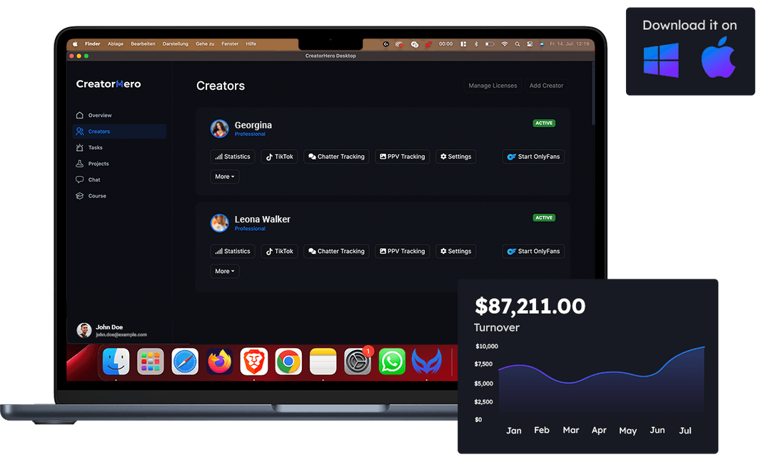 CreatorHero - Download Desktop App