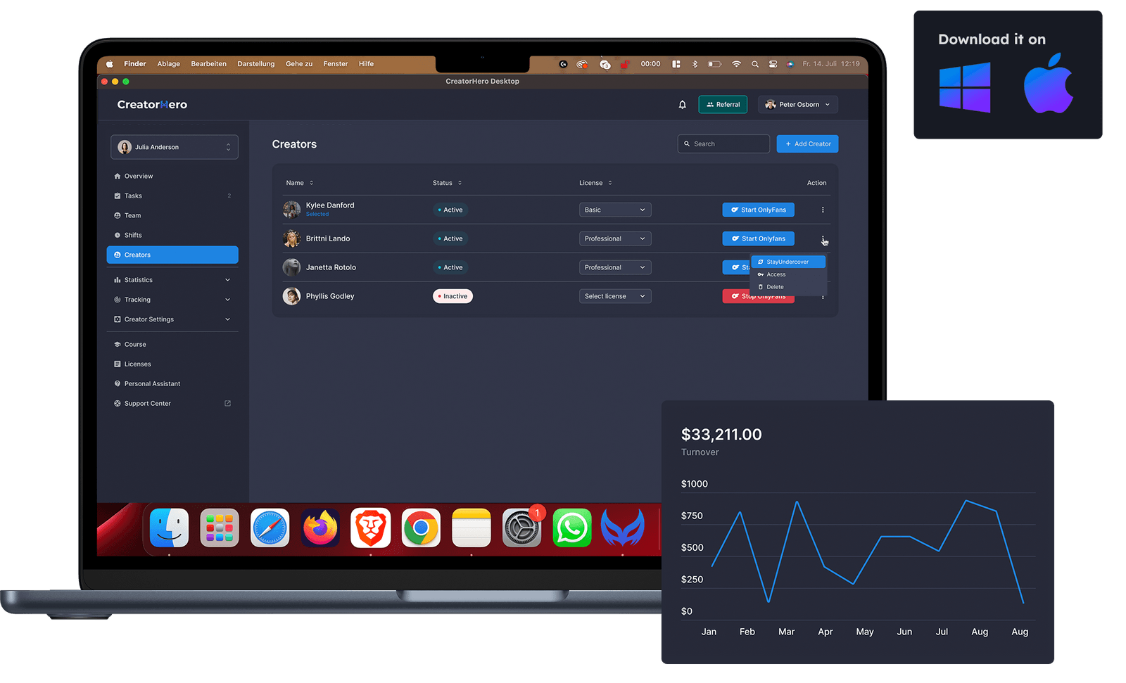 CreatorHero - Download Desktop App