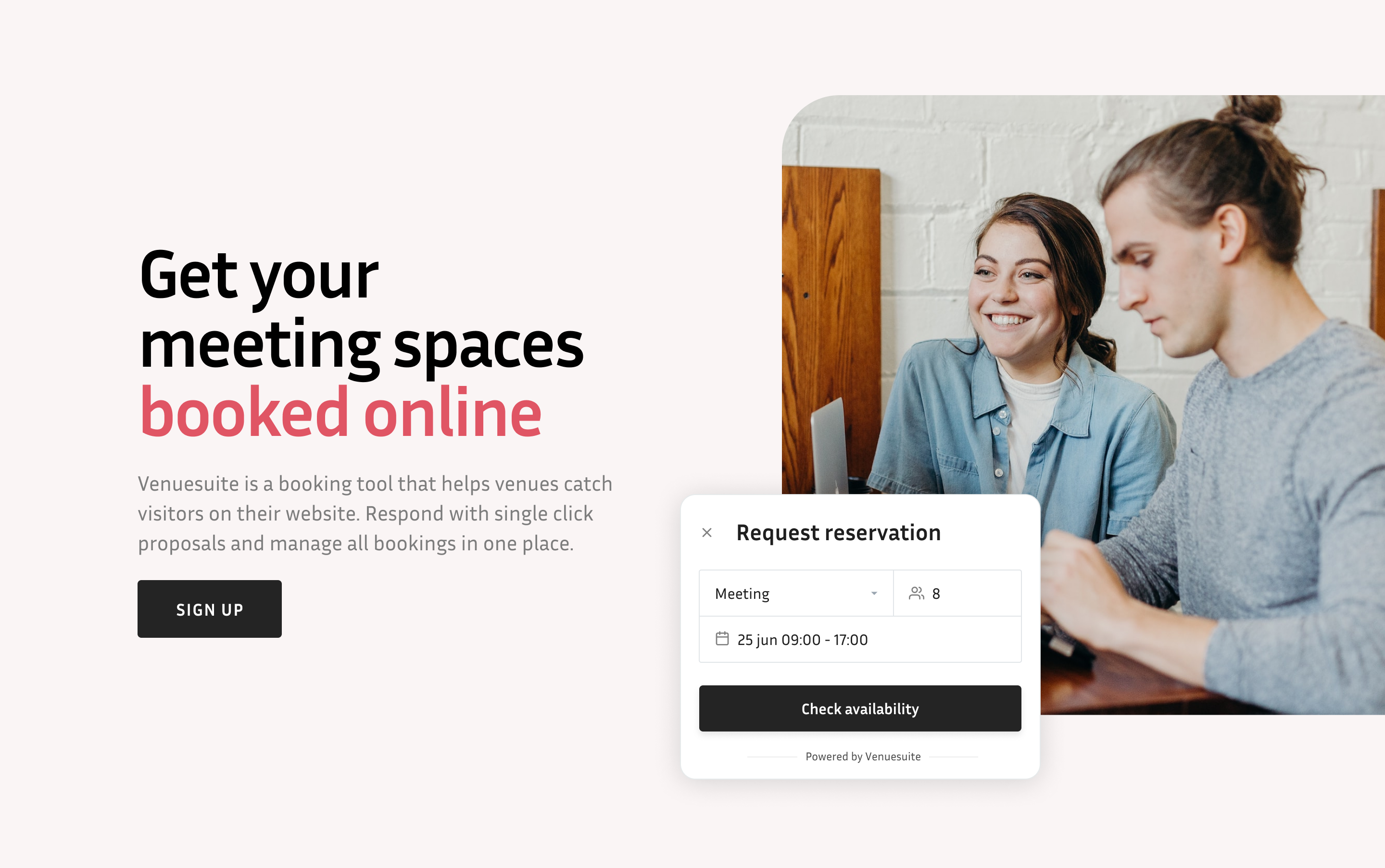 Get your meeting spaces booked online