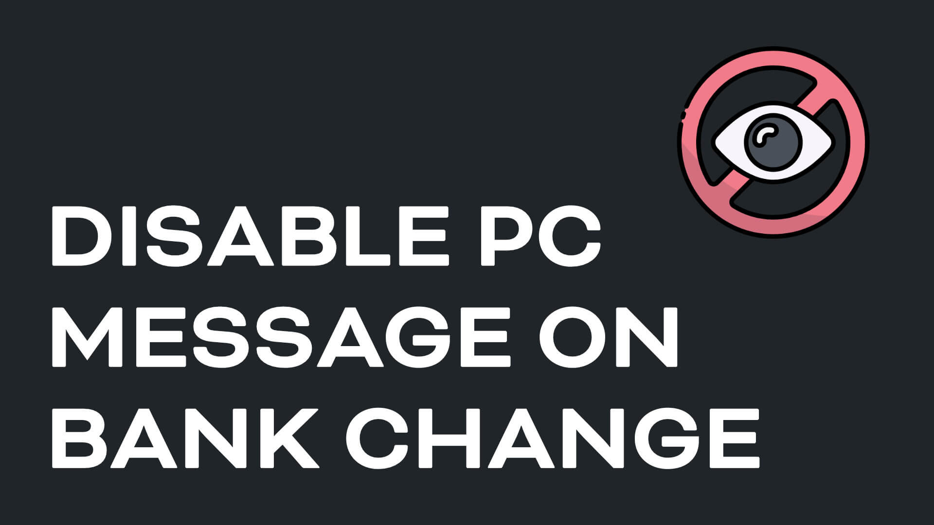 How to Disable Program Change (PC) Messages on Bank Change