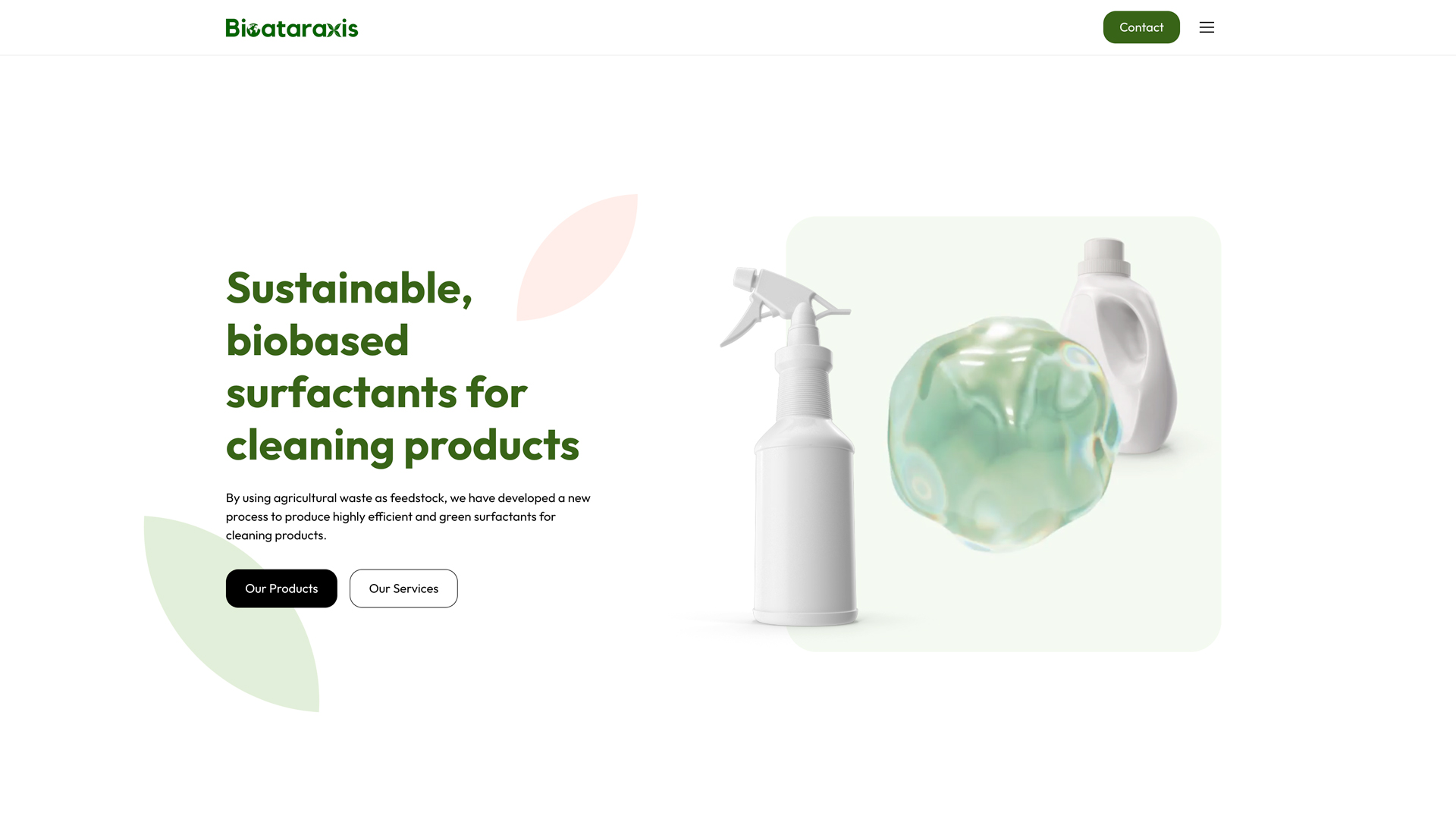 Bioataraxis | Sustainable, biobased surfactants for cleaning products