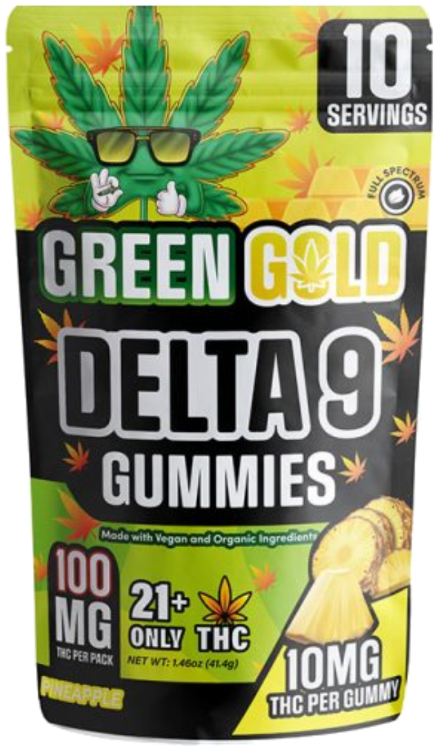 10mg Full Spectrum Delta 9 THC Gummies Pineapple | Alternate Treatments