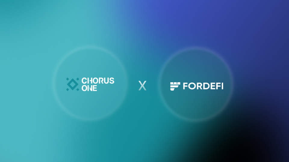Fordefi x Chorus One: Direct Staking for OPUS Customers via Wallet ...