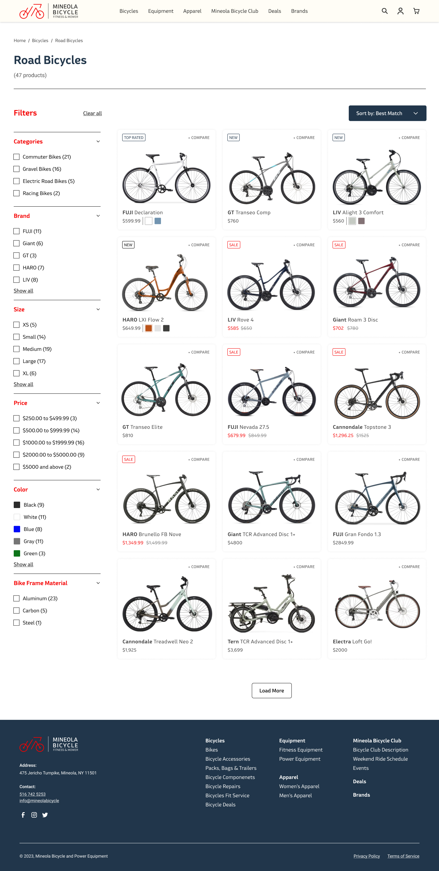 Mineola Bicycle Case Study